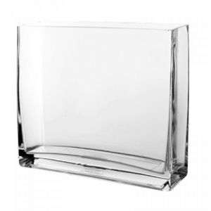 9" Long Rectangular Glass Vase | Glass Vases Depot