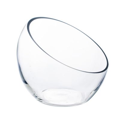 Slant Bowls for Terrariums and Succulents | Glass Vases Depot