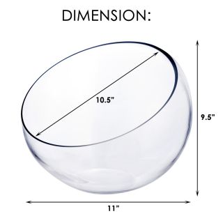 Large Glass Bubble Fish Bowl Terrarium Vase | Glass Vases Depot