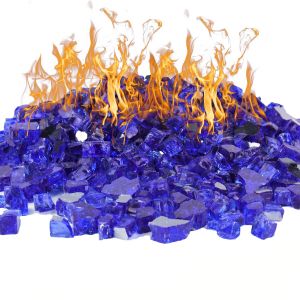 Reflective Tempered Fire Glass For Firepits | Glass Vases Depot