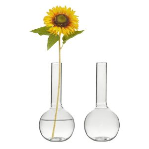 Glass Round Bottom Bud Vase (H-5.5", D-2.5"), Pack of 72 pcs | Glass ...