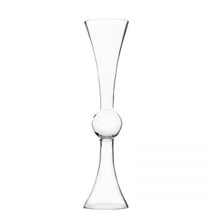 30 x 7 Inch | Glass Clarinet Trumpet Vase | Wedding Centerpiece | Glass ...